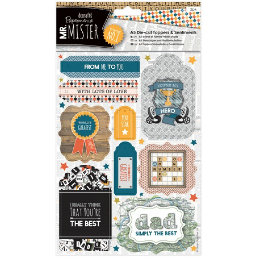 Набор бумаги с высечкой Пожелания Mr Mister 14,8 х 21 см DOCRAFTS PMA157255