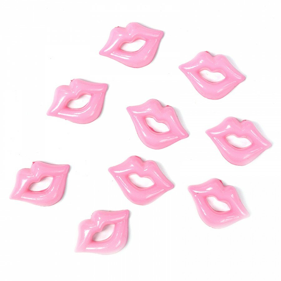 Пластиковые губы для игрушек TBY. D1 цв. розовый уп.200шт.
