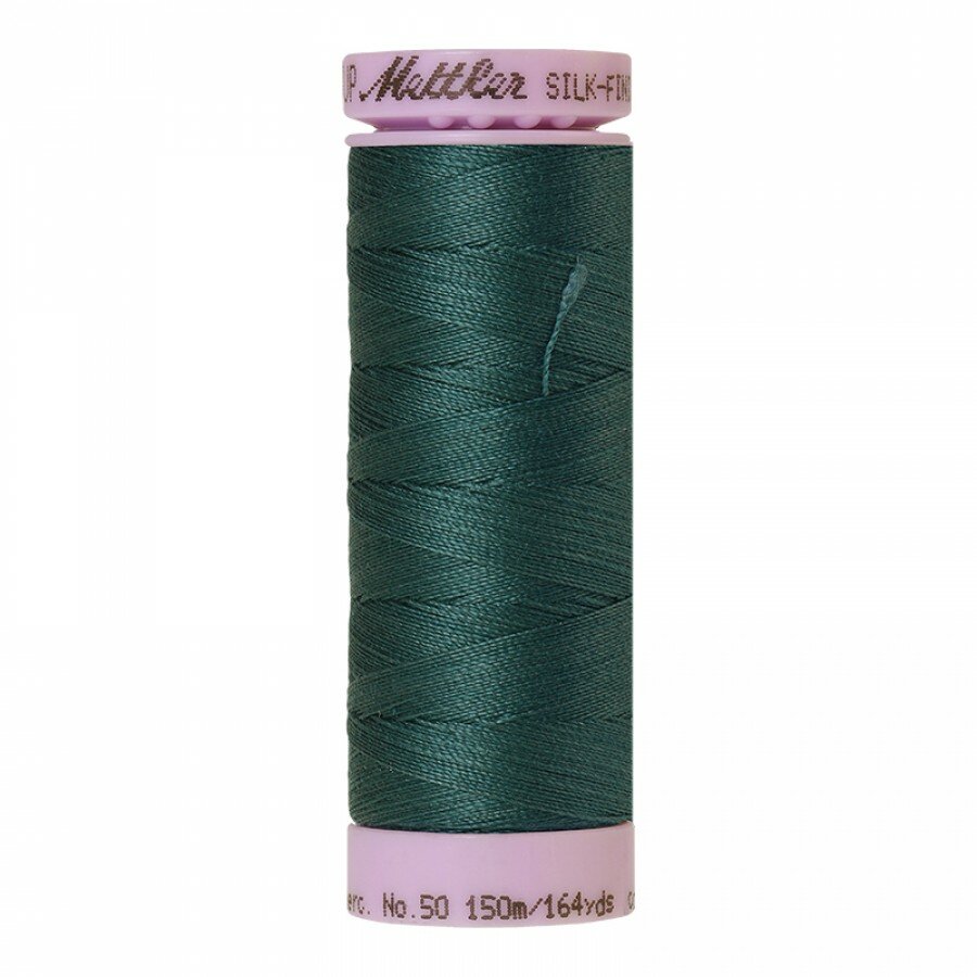 Нить для машинного квилтинга SILK-FINISH COTTON 50, 150 м 0359 Shaded Spruce