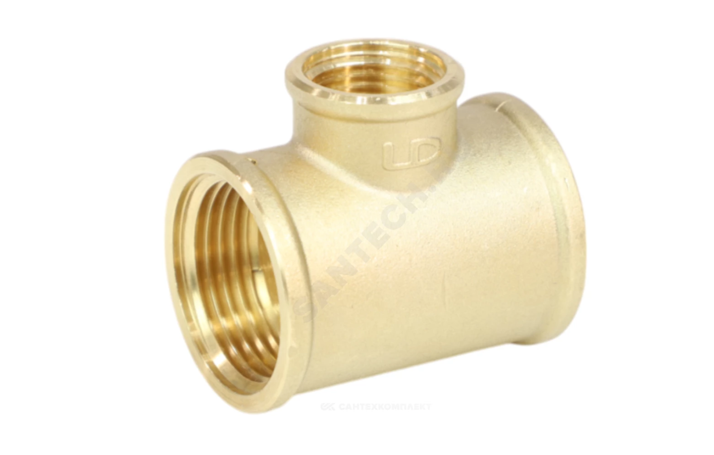 Тройник латунь переходной Ду 20х15х20 (3/4"х1/2"х3/4") ВР LD LD.65.523.20x15x20