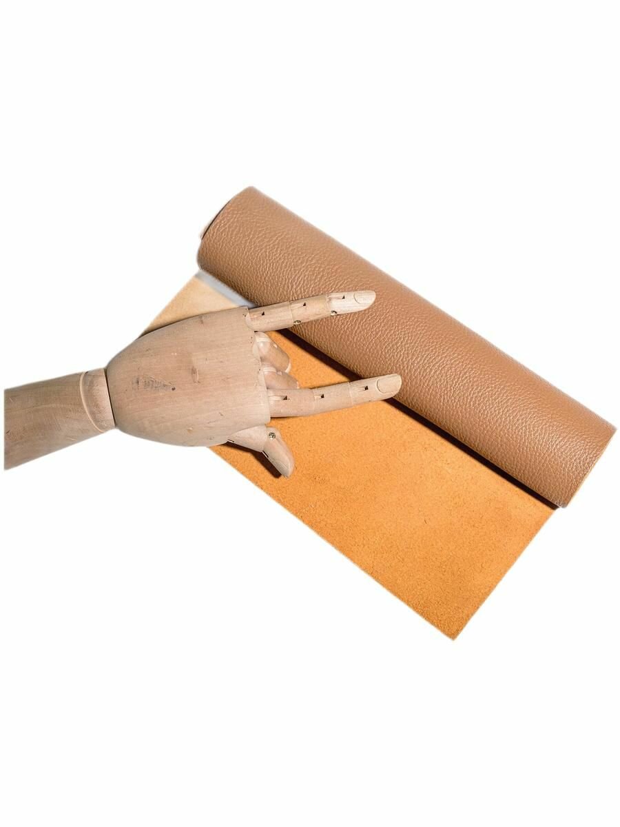 Кожа натуральная галантерейная в листах. Флотер 1.4-1.6 мм. А3. Кэмел.