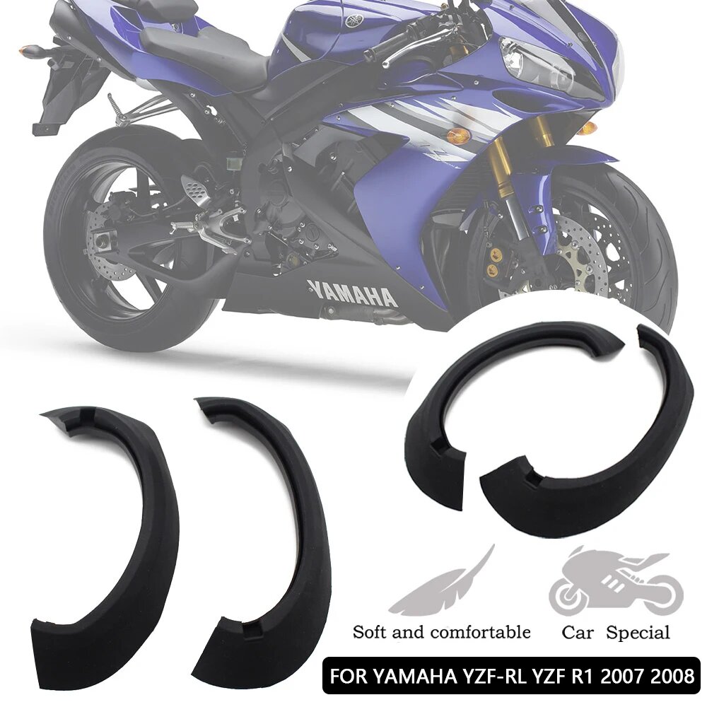 Резиновый Амортизатор для Впускной трубки мотоцикла, замена для Yamaha 2007 2008 YZF R1, черные запасные части