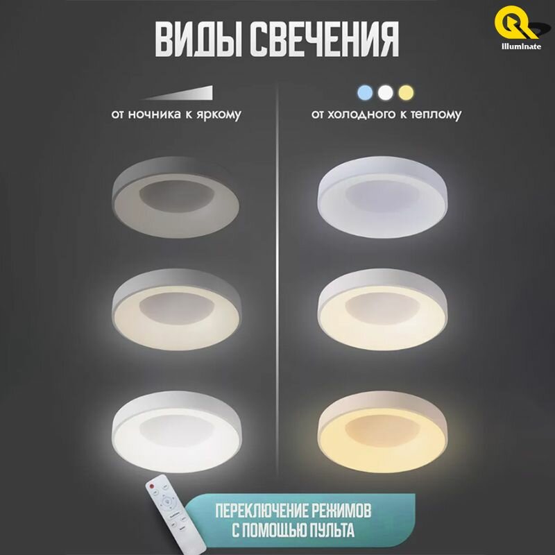 Люстра-вентилятор, LED, 72 Вт — фото 1
