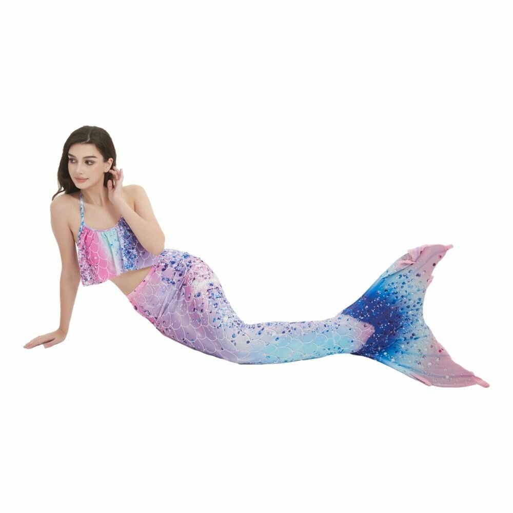 Моноласта хвост русалки для взрослые женщины , бикини E40,4в1