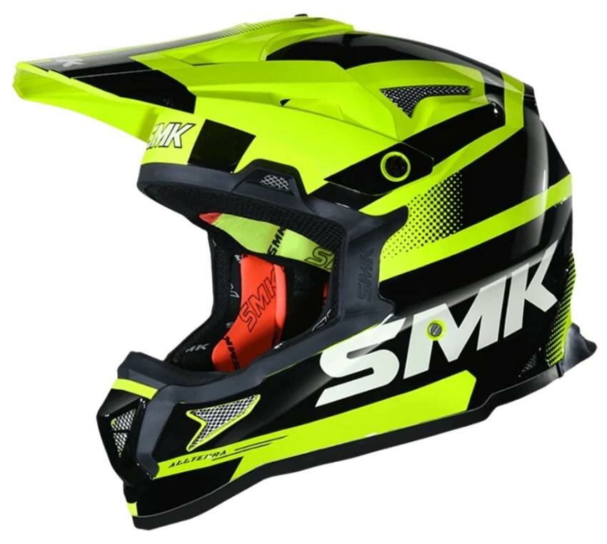 Шлем SMK ALLTERRA X-THROTTLE (желтый неон/черный), размер L