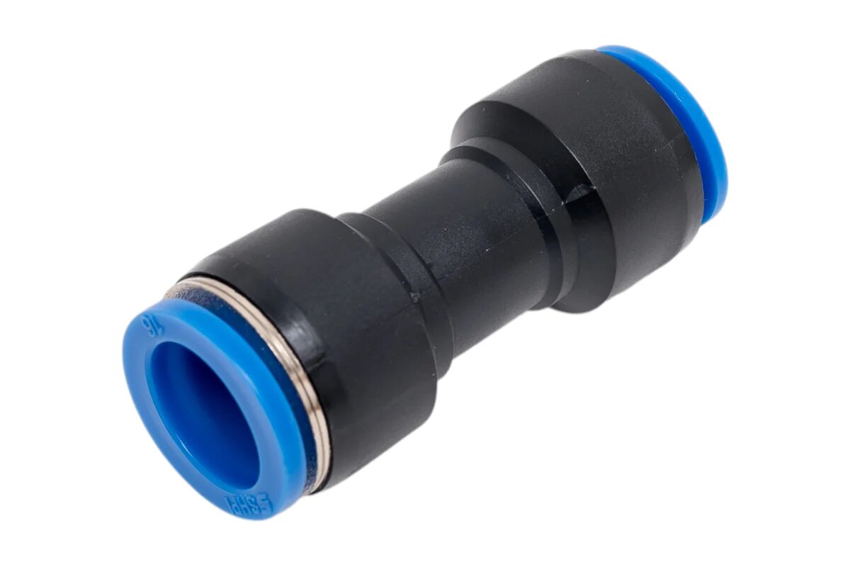 SHPI PG 1612 Фитинг цанговый прямой соединительный для трубок диаметра 16 и 12 мм