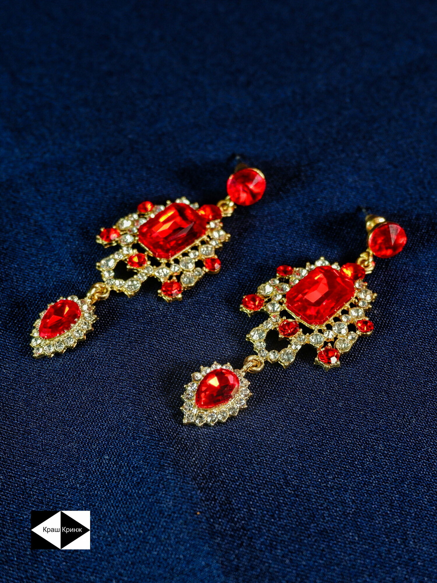 Серьги, стекло