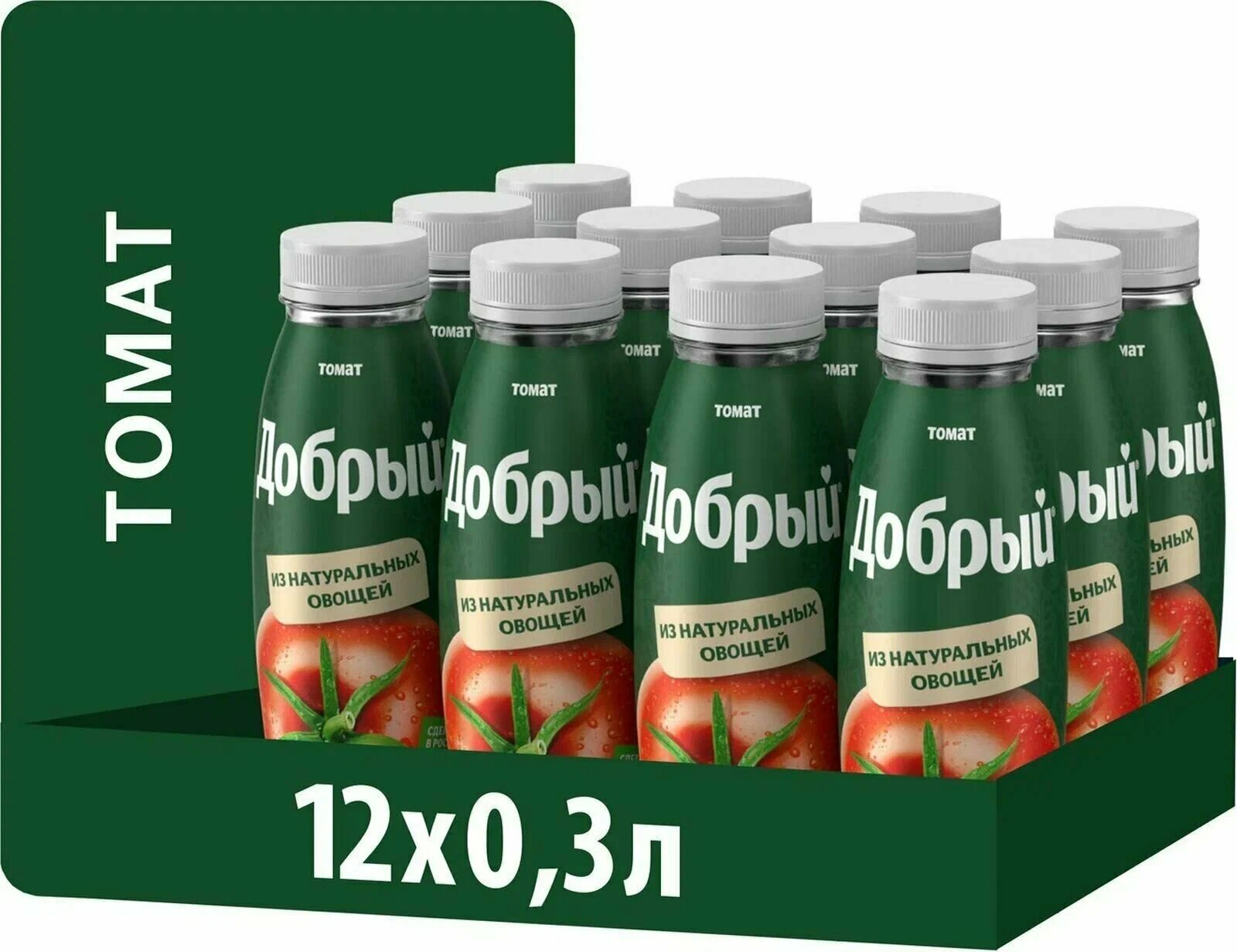 Добрый 0,3л. Томат (сок)/12шт. Пэт Добрый Сок Производство - Россия