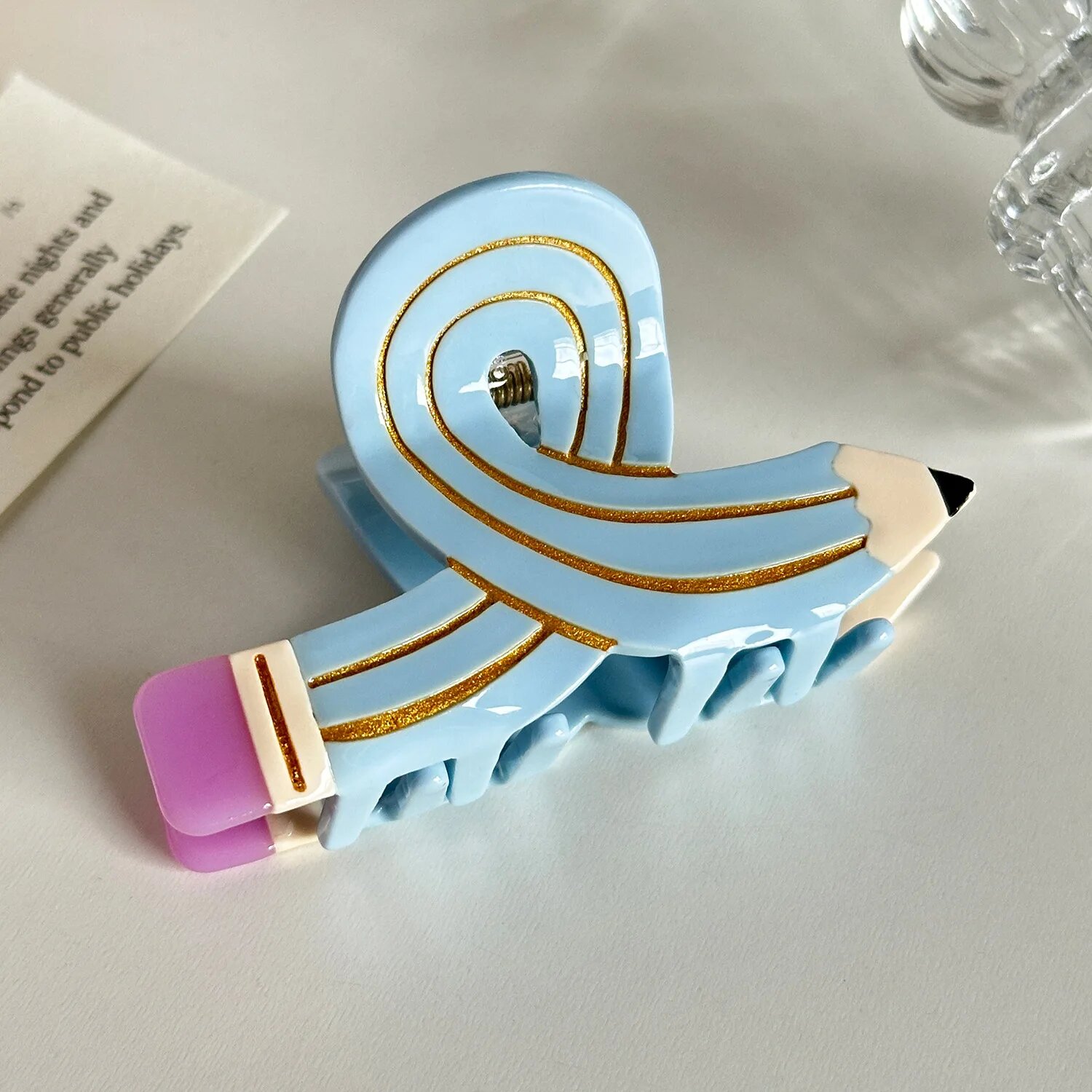 Новый милый дизайн 7,9 см карамельных цветов, зажим для волос с узлом для милой девочки, зажим для волос из ацетата целлюлозы и акульи, аксессуары для волос, Зажим для волос заколка со стразами, HA1126-C, Женский YZ