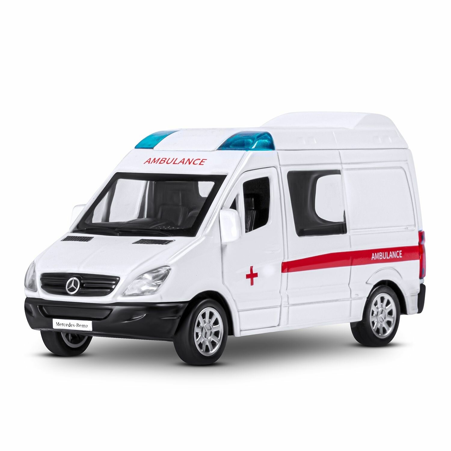 Модель машины металл. 1:53 Mercedes-Benz Sprinter, Скорая Помощь, в/к
