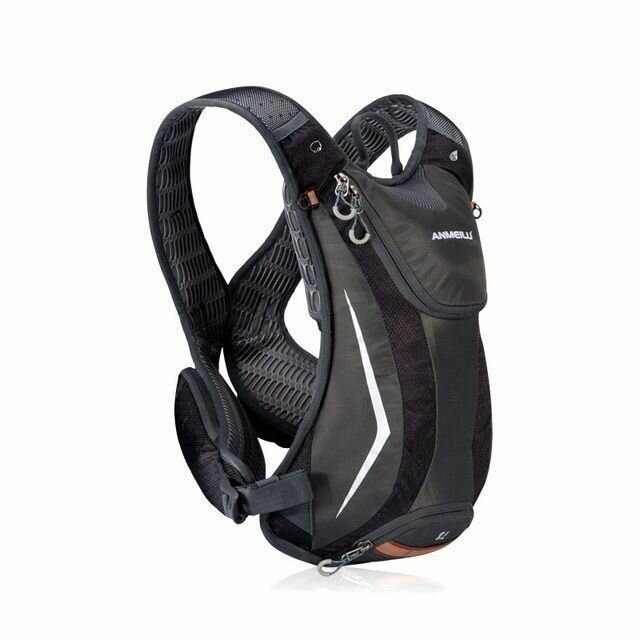 Рюкзак Гидратор , для бега, велосипеда, моторюкзак эндуро, спортивный рюкзак; цвет серый