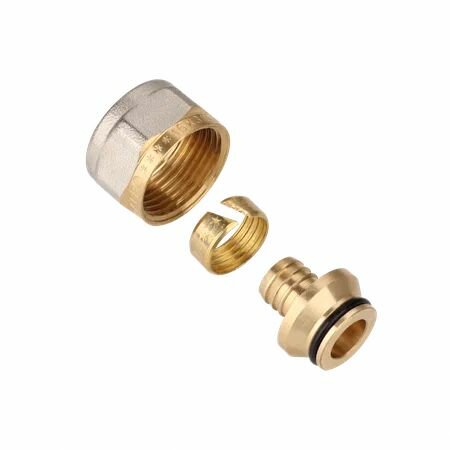 Соединитель GAPPO G437.16 "Евроконус" для полиэтиненовых труб 16 (2,0) мм х 3/4",