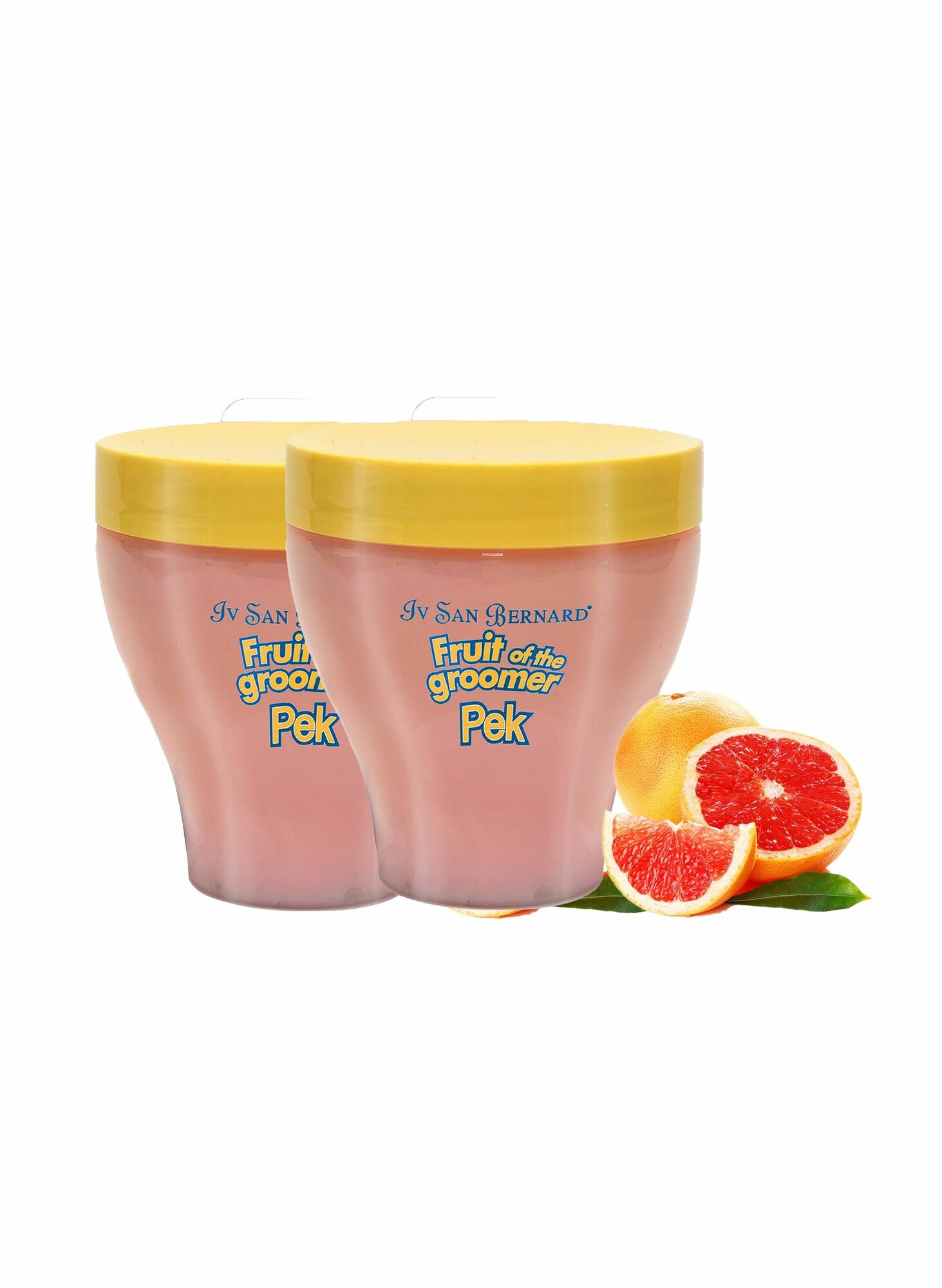 Маска Iv San Bernard Fruit of the Groomer Pink Grapefruit восстанавливающая для шерсти средней длины с витаминами 250 мл х 2шт.