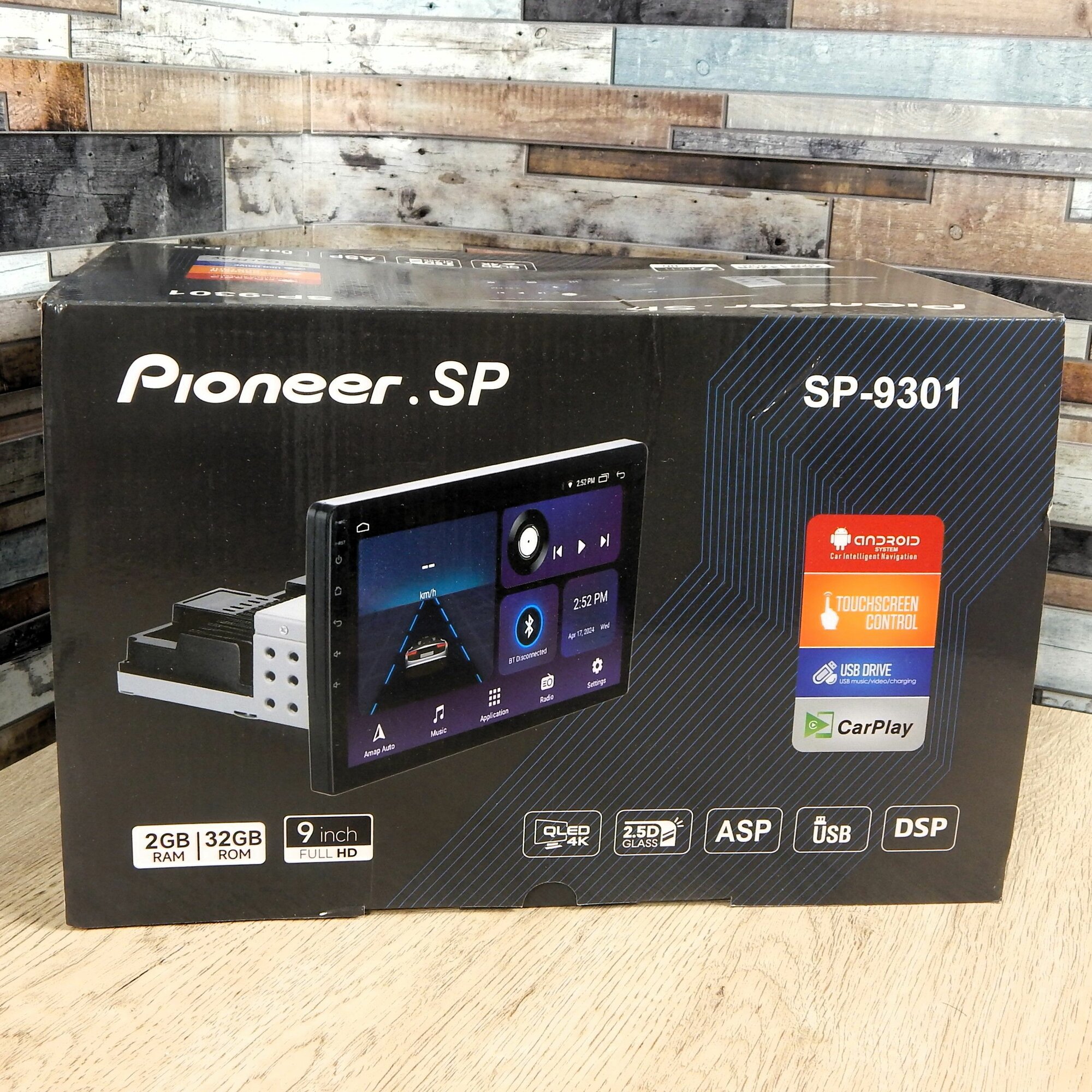 Магнитола SP-9301, 1-2 din, 9 дюймов,2+32GB. Автомагнитола WIFI, Bluetooth, GPS-навигация, MP5-плеер. Магнитофон в машину с сенсорным экраном