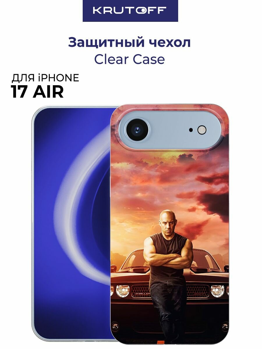 Чехол-накладка Krutoff Clear Case Форсаж. Доминик Торетто для iPhone 17 Air
