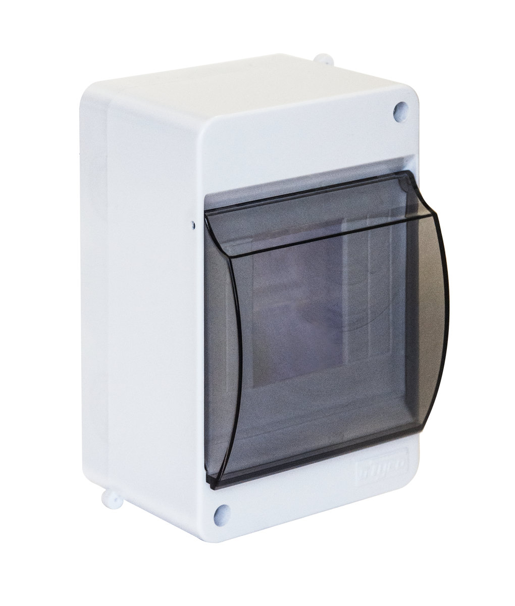 Бокс навесной 4 мод. 130х87х83 IP40 с вертикальной дверью Рувинил