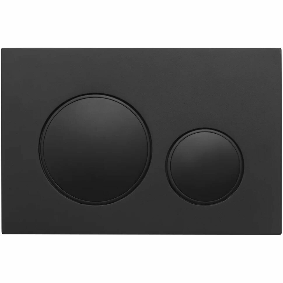 Кнопка смыва Veconi FLUSH V10, чёрный матовый, для инсталляции