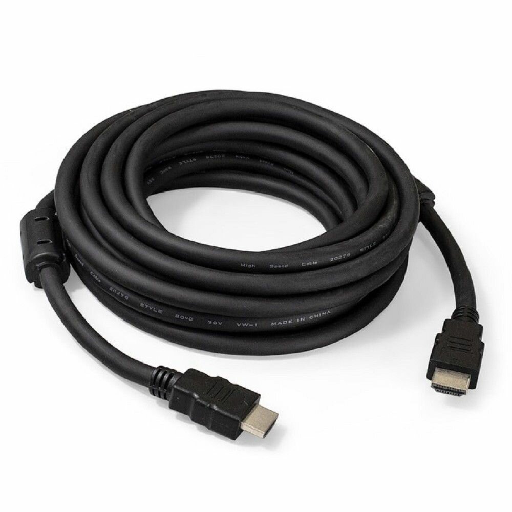 EXEGATE кабели EX287725RUS Кабель HDMI EX - CC - HDMI2 - 5.0F 19M 19M, v2.0, 5м, 4K UHD, Ethernet, ферритовые кольца, позолоченные контакты