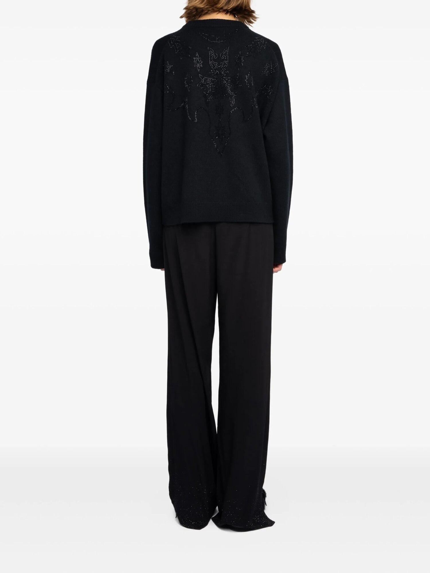 Свитер ZADIG & VOLTAIRE Markuz, размер 40, , black/black — фото 1