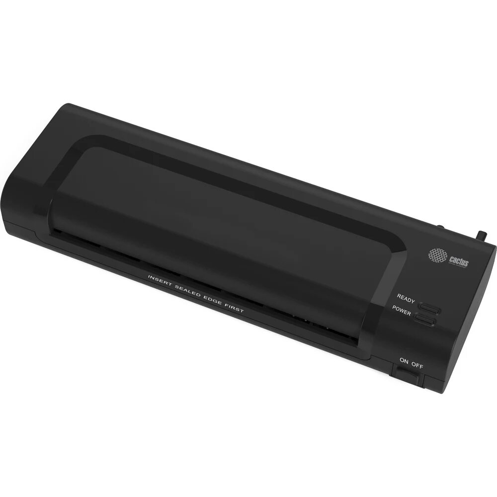Ламинатор Cactus CS-LAB-C1 черный, A4, 70-125 мкм, 25 см/мин, 2 вала, ламинация, ламинирования документов