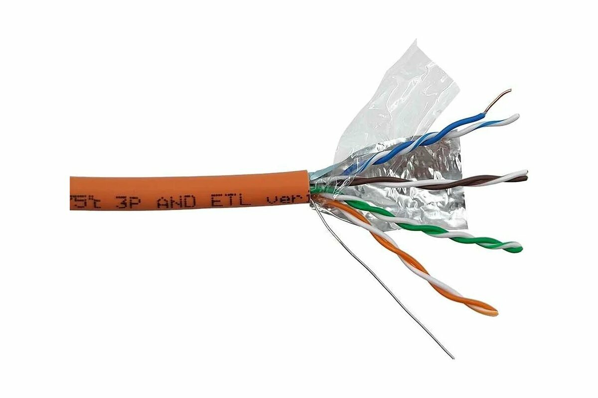 Кабель информационный Lanmaster LAN-6EFTP-LSZH-OR кат.6 FTP 4 пары 24AWG LSZH внутренний 305м оранже
