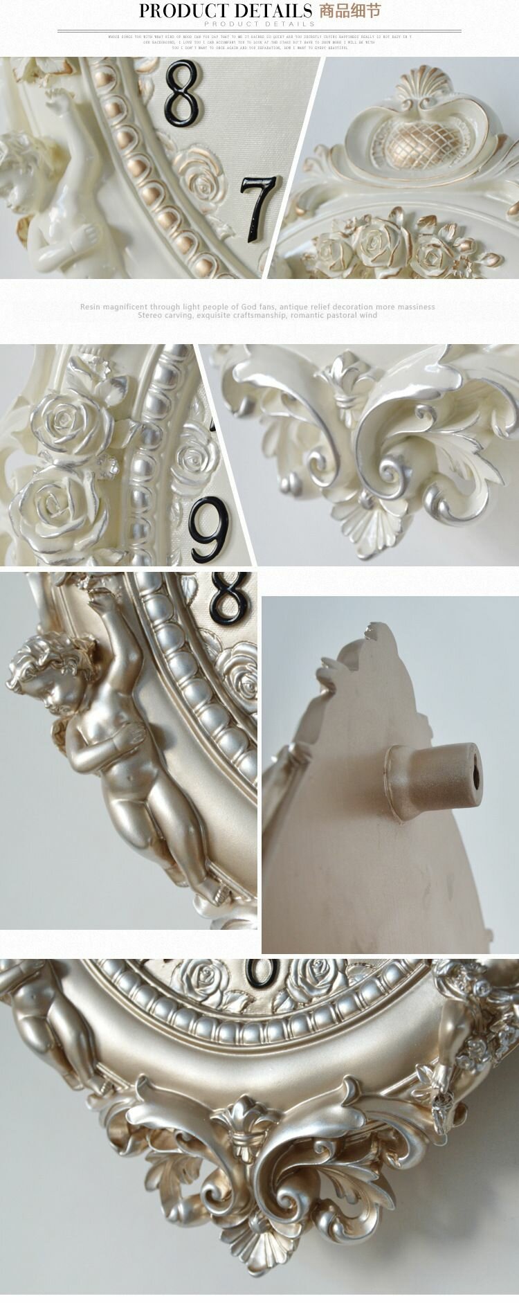 Изысканные настенные часы из кварца; маленькие