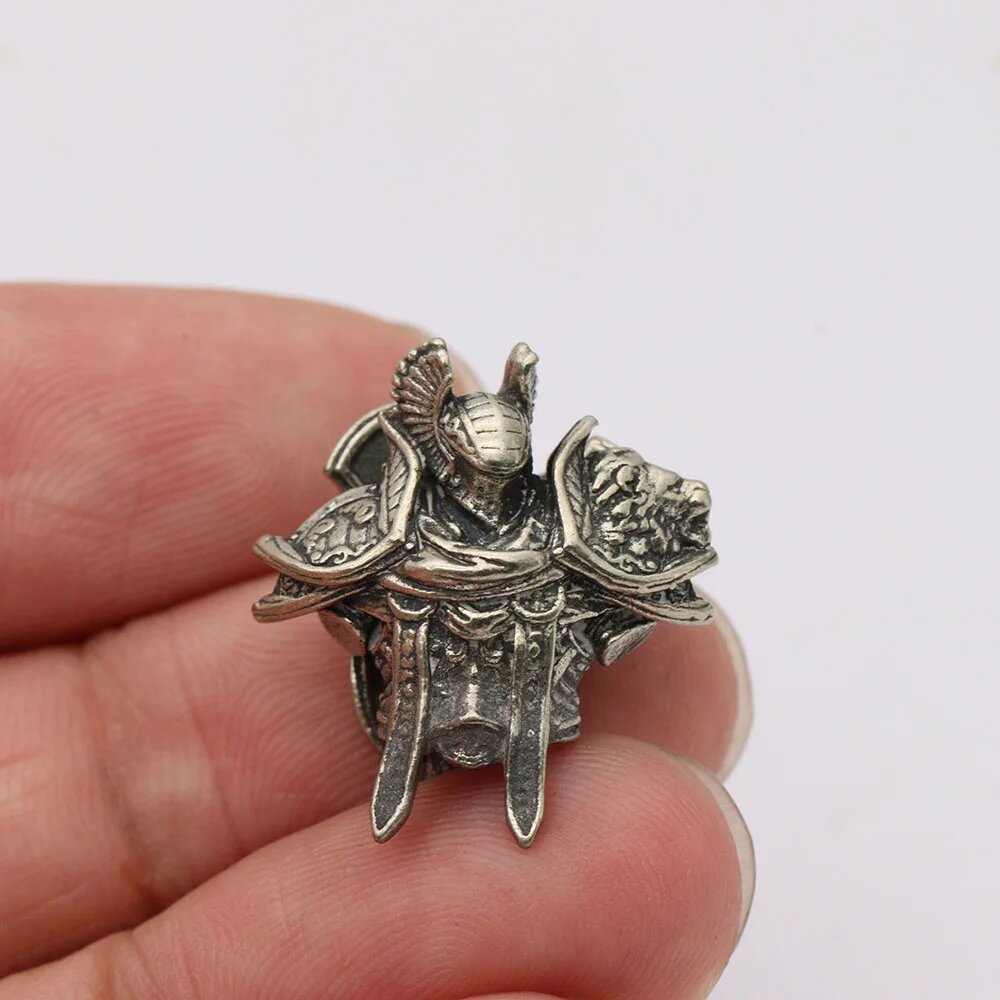 Латунный кулон Samurai Warrior Paladin, White Brass