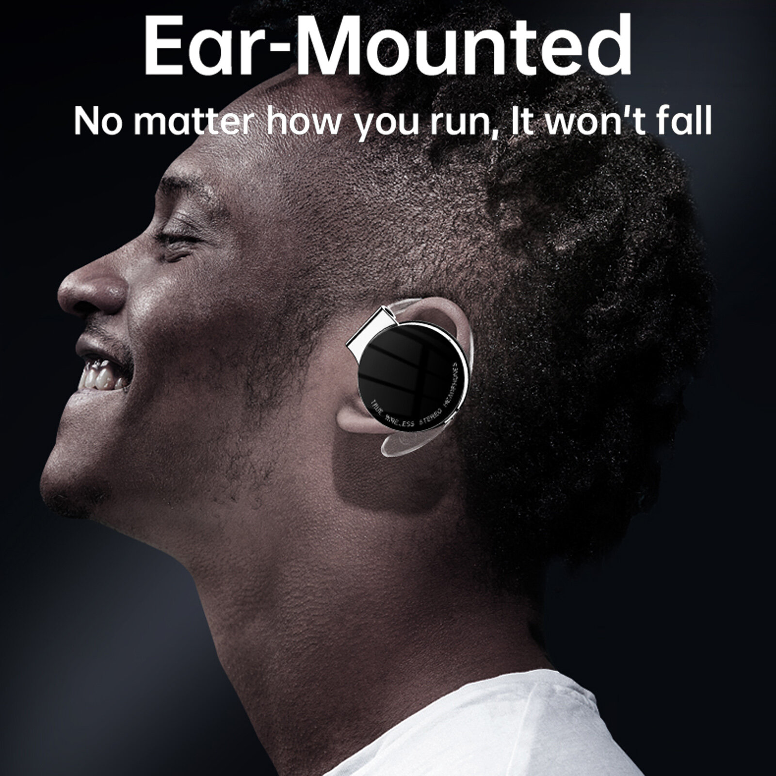 Беспроводные наушники-крючки F2 True Wireless BT 5.2 с двумя микрофонами, спортивные наушники Twins, зарядный чехол для стабильного соединения и чистого звука