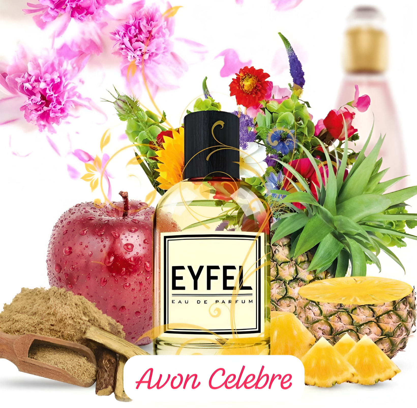 Духи женские EYFEL W23 Celebre, цветочные фруктовые, парфюм 50 мл
