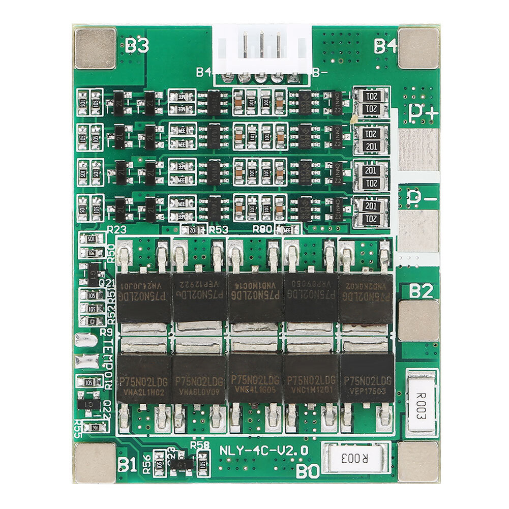 4S 50A плата защиты литиевой батареи 3,7 В литий-ионный элемент BMS PCB плата