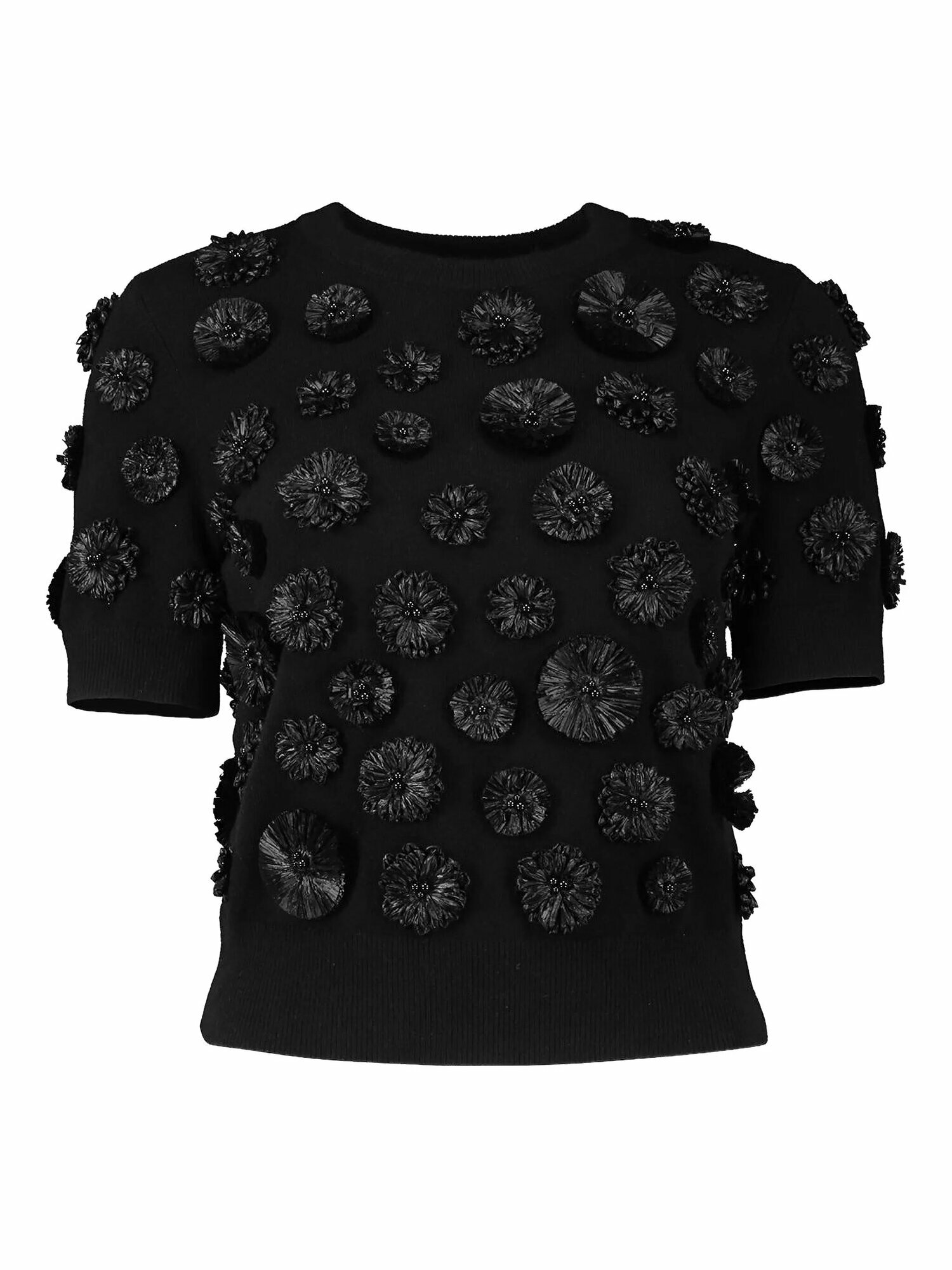 Топ Michael Kors Collection Floral-embroidered shell top, размер 46 — фото 1