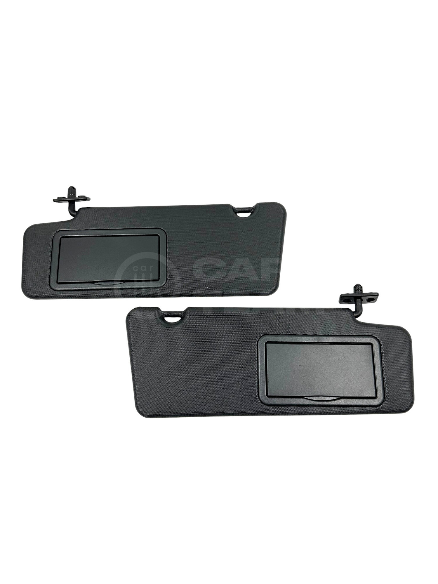 Козырьки солнцезащитные Лада Приора черные (ver 2.0) с двумя зеркалами