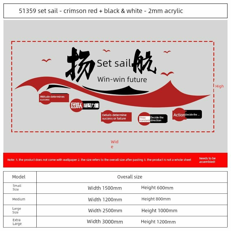 Настенное украшение для лестничных пролетов компаний: стикер-картина для создания атмосферы офиса, высококлассной