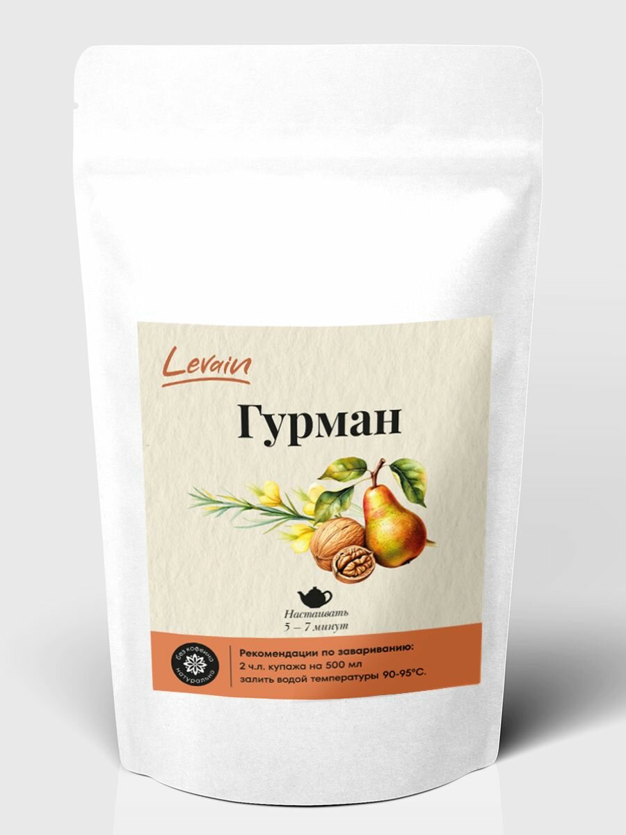 Африканский чай "Гурман" LEVAIN (ройбуш, груша, грецкий орех), 100 г, без кофеина