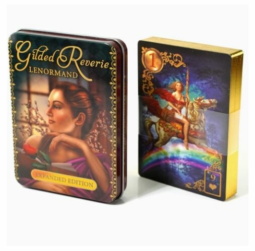 Карты Таро Золотые Мечты Ленорман (Версия с железной коробкой) / Gilded Reverie Lenormand