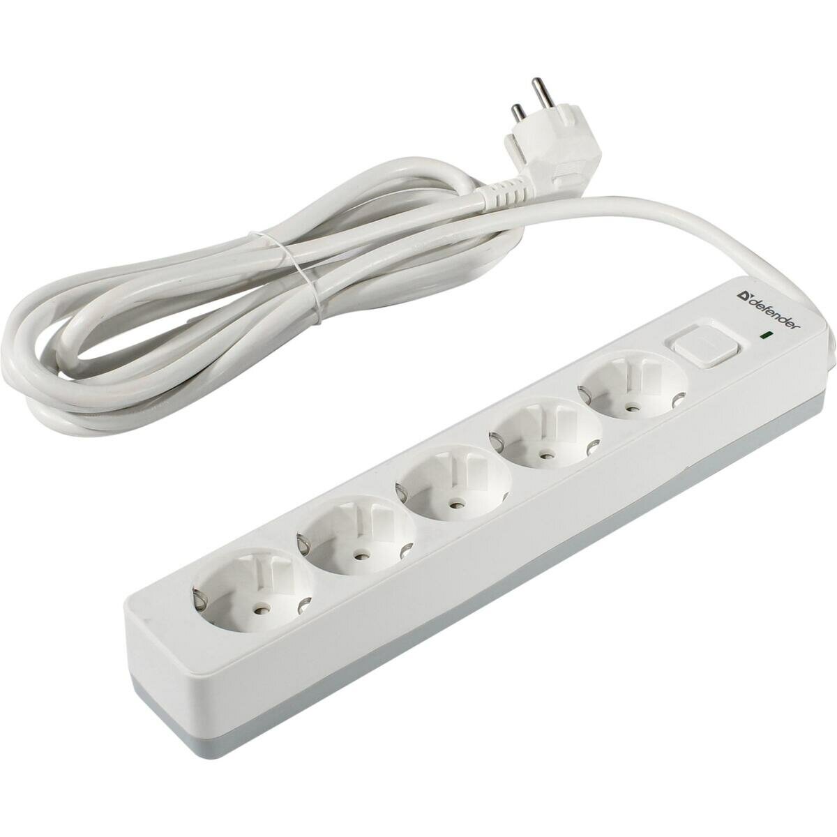 Сетевой фильтр Defender DFS-133 White <3м> (5 розеток) <99431>