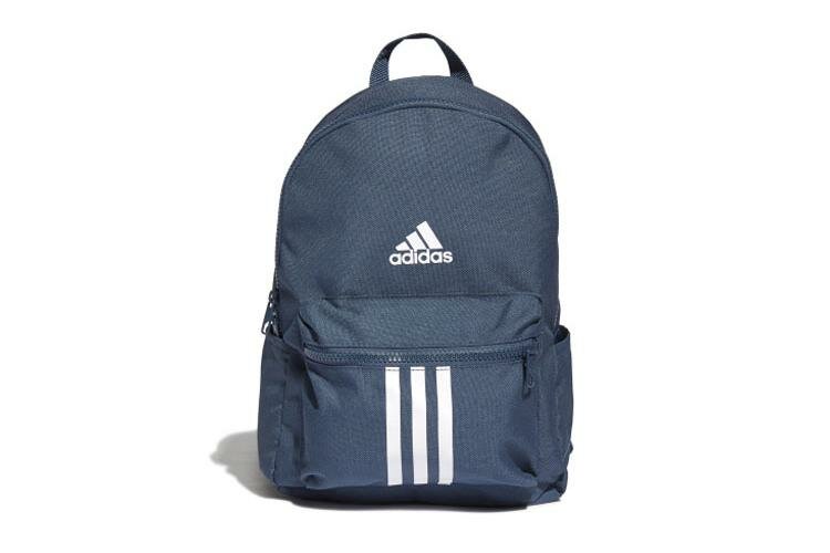 Рюкзак унисекс Adidas стандартного размера, темно-синий с белыми полосами
