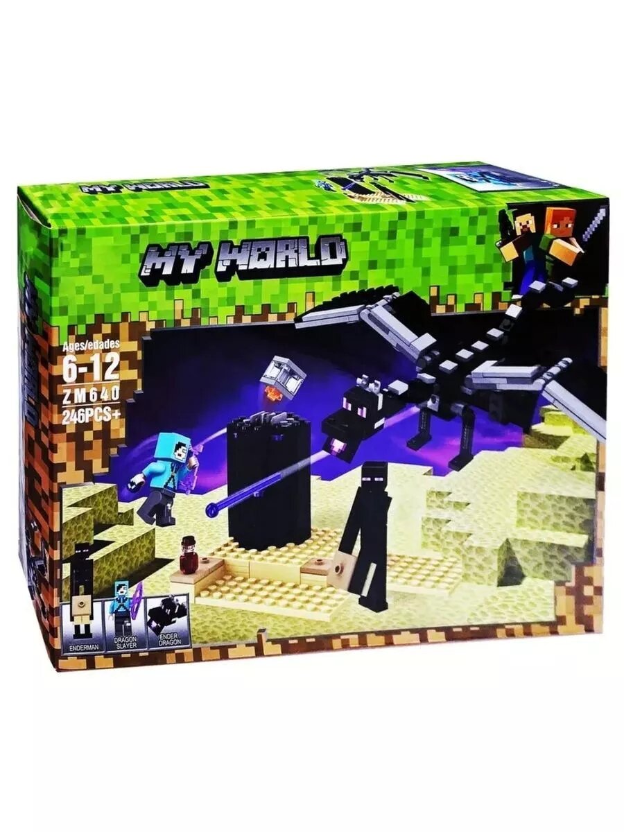 Конструктор My World Майнкрафт Последняя битва 246 деталей