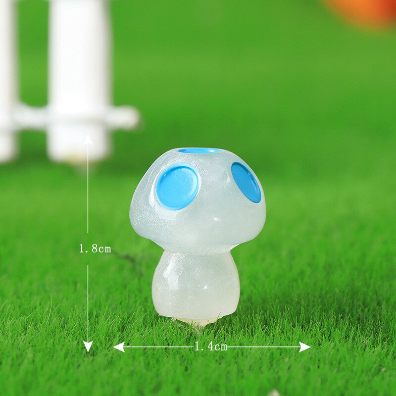 Светильник delightful night light mushroom resin ornaments colorful garden decor bulk, синий