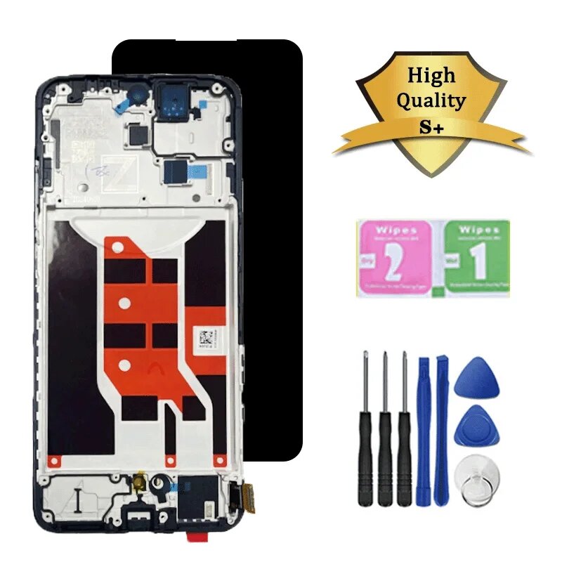 AMOLED для Reno 12F 5G Экран дисплея для Oppo Reno12 F 4G ЖК-дисплей CPH2687 CPH2637 Дисплей с дигитайзером сенсорного экрана в сборе Black With Frame