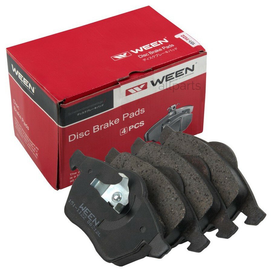 WEEN 151-1122 Тормозные колодки дисковые передние AUDI A3 TT SEAT Ibiza Leon SKODA Octavia VW Golf III IV