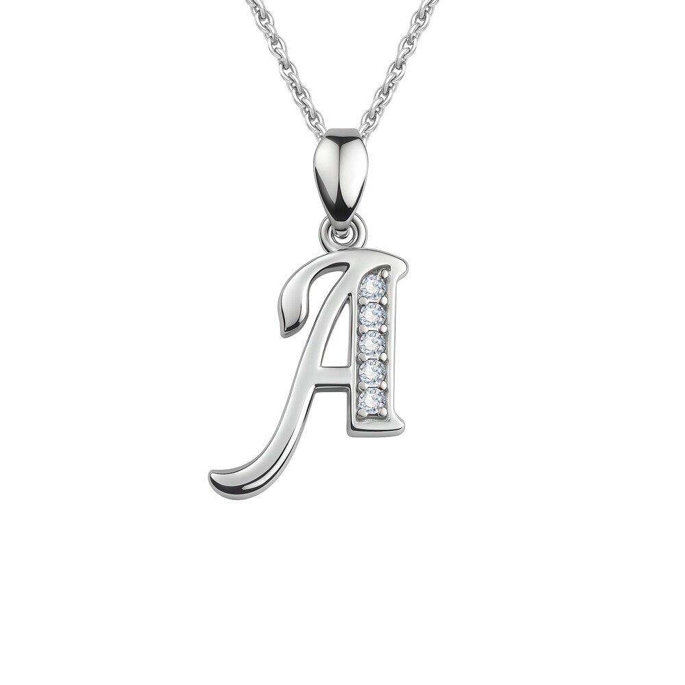 Подвеска, серебро, 925 проба, родирование, фианит