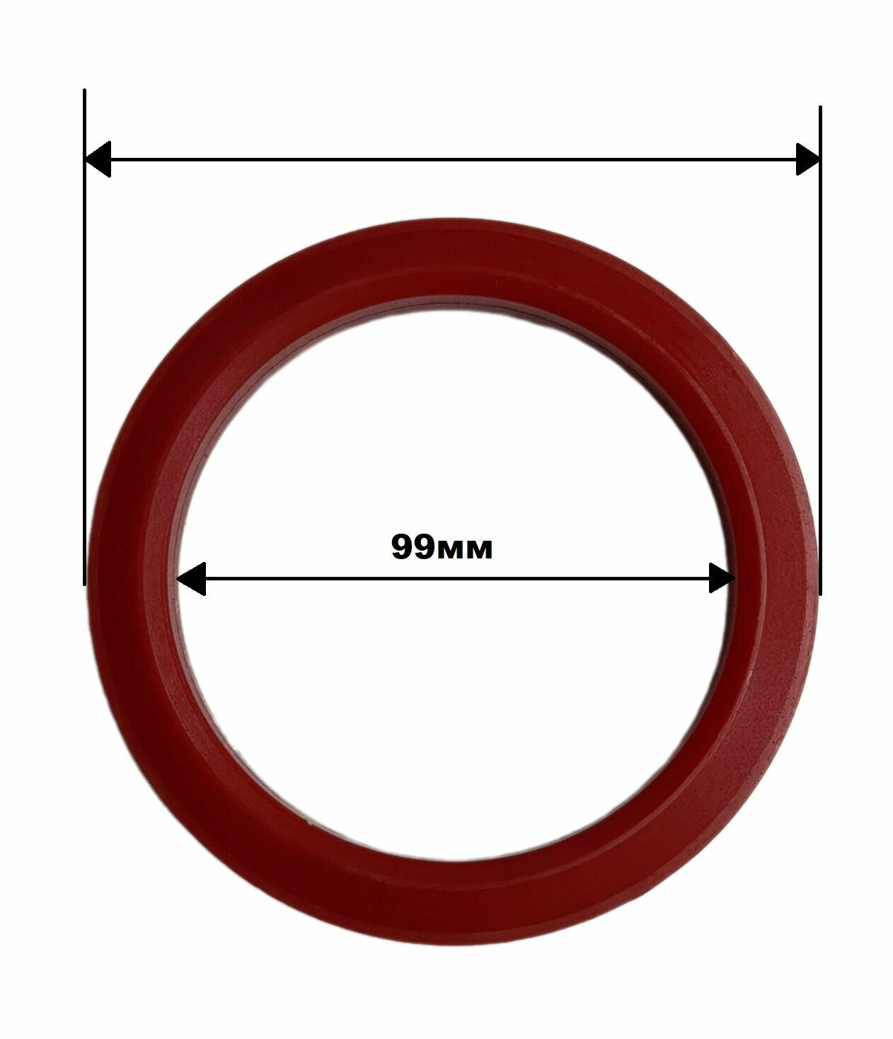 Фрикционное кольцо (колесо) полиуретановое без паза 97x124x14 мм для снегоуборщика MasterYard, Champion, SunGarden, Profi, Texas, Huter, Sturm, DDE, Patriot и др.