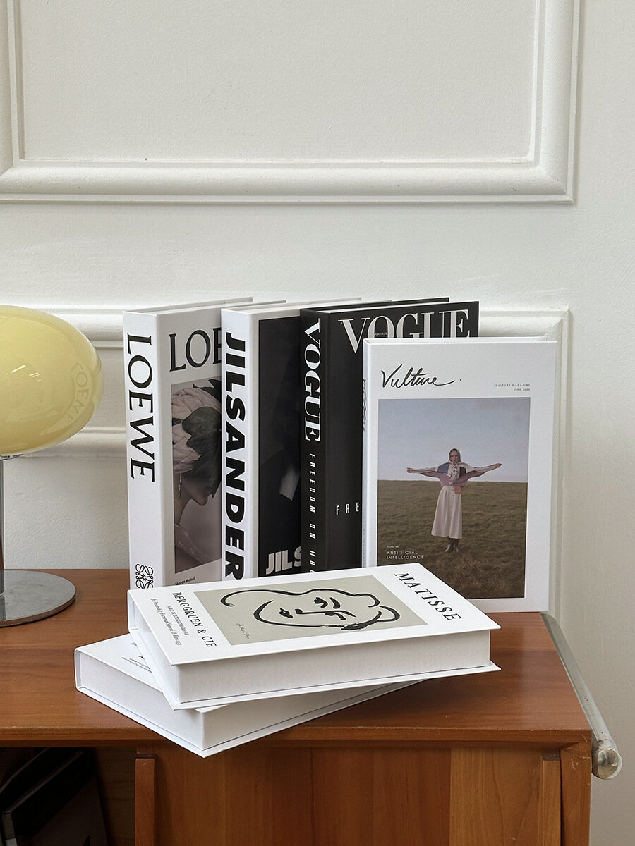 Скандинавский минималистичный имитация книги, декоративная книга, украшение для книжной полки, модель для кабинета, книга для декора рабочего стола