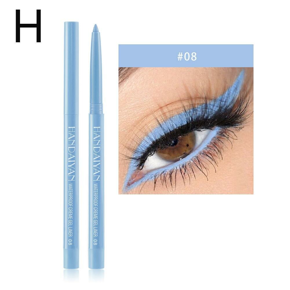 Подводка лайнер для глаз водостойкая цветная, фломастер Color Pen Eye Liner