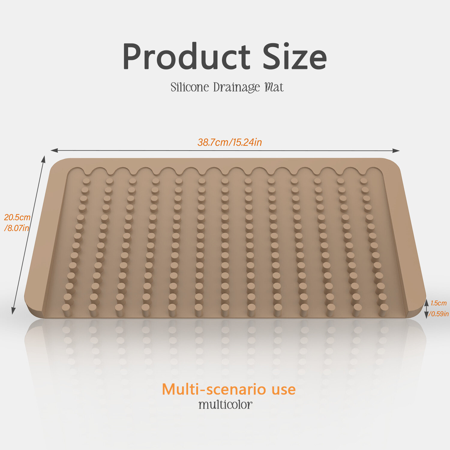 Силиконовый дренажный коврик, коврик для фильтрации воды, кухонный стол, силиконовый сушильный коврик, коврик для посуды, наклонный дренажный коврик