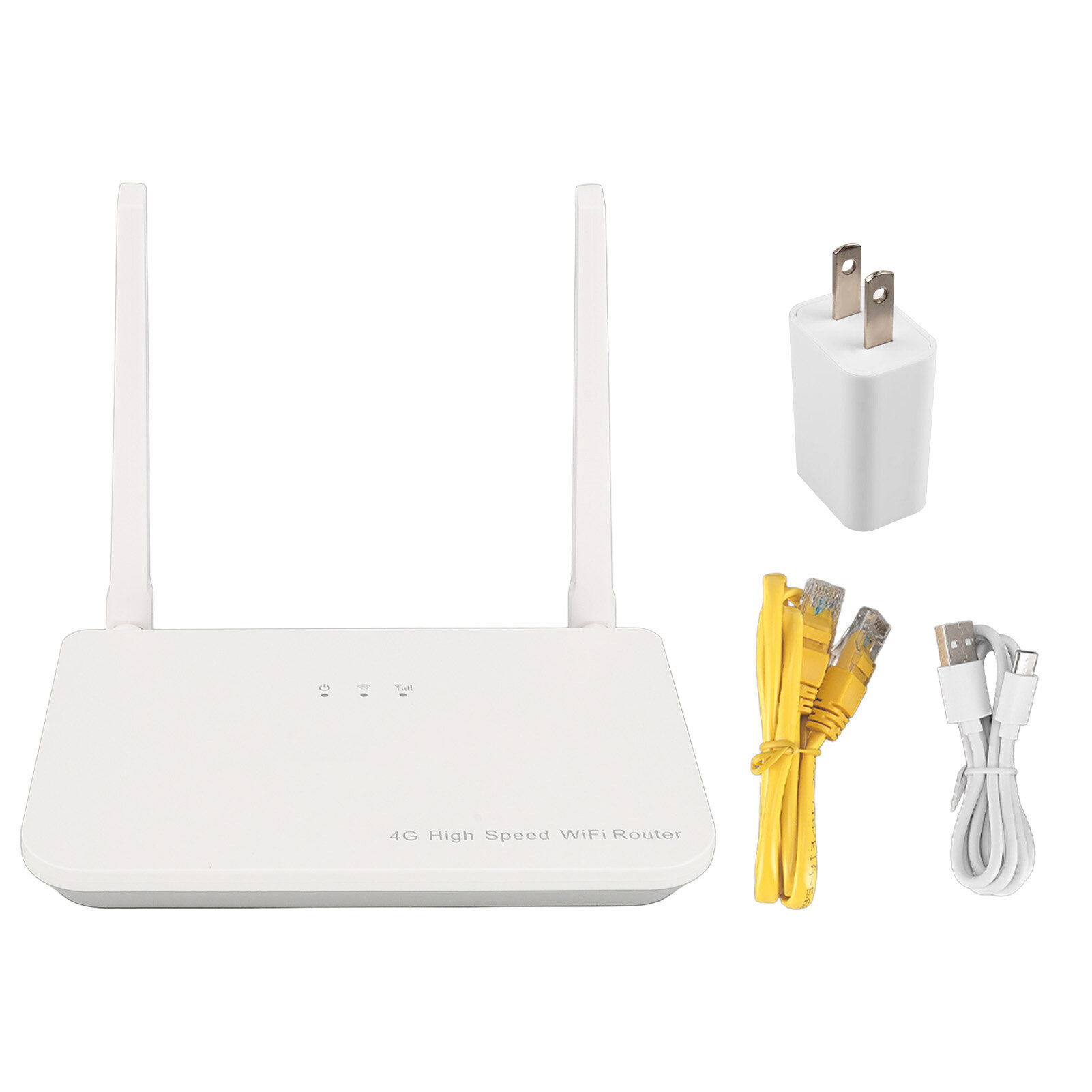 Маршрутизатор 4G LTE, портативная точка доступа WiFi со скоростью 300 Мбит/с, 2 антеннами, слотом для карты Micro SIM, портами LAN и WAN для домашнего офиса, вилка стандарта США