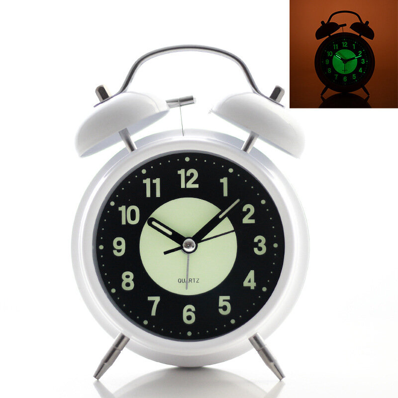 Супер громкий металлический будильник для студентов и детей, механический будильник для прикроватной тумбы, будильник в европейском стиле