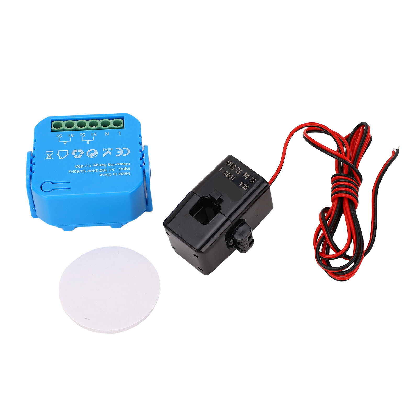 Однофазный силовой клещевой измеритель энергопотребления, интеллектуальный электросчетчик с Wi-Fi и функцией измерения потребления электроэнергии в режиме реального времени.