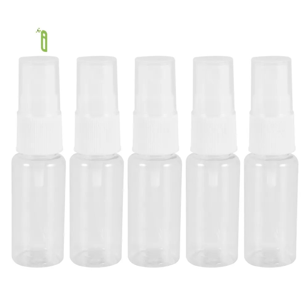 (I A Y M) 5шт красоты Прозрачный пластиковый пустой флакон совместим с духов распылителем Маленькая дорожная бутылка тонким 20 мл